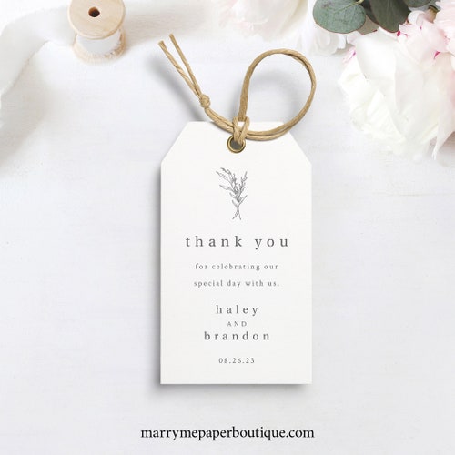 Editable Tags Template Instant Download Tag for Wedding - Etsy