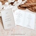 Four-page Wedding Program Template, Minimalist Wedding Monogram ...