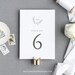Table Number Template, Instant Download, Try Before Purchase, Elegant ...