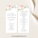 Wedding Program Template Blush Pink Floral Fully Editable | Etsy UK