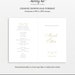 Four Page Wedding Program Template Calligraphy Design in - Etsy