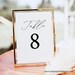 Table Number Sign Template Demo Available Templett - Etsy