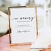 In Memory Sign Template, Modern Calligraphy, 5x7, in Memory Sign ...