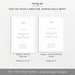 Four-page Wedding Program Template, Minimalist Wedding Monogram ...