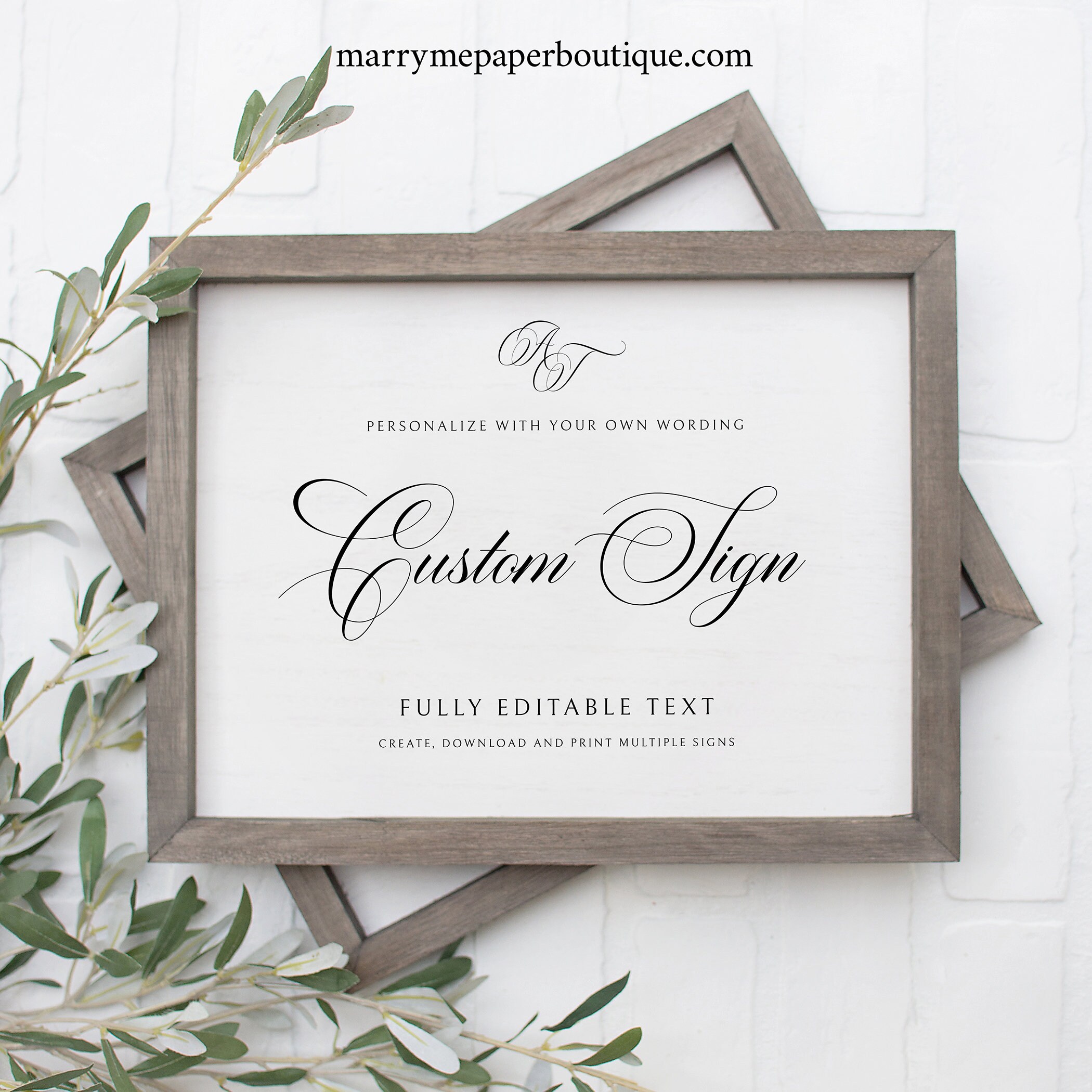 Wedding Sign Bundle Template Set Traditional Wedding | Etsy