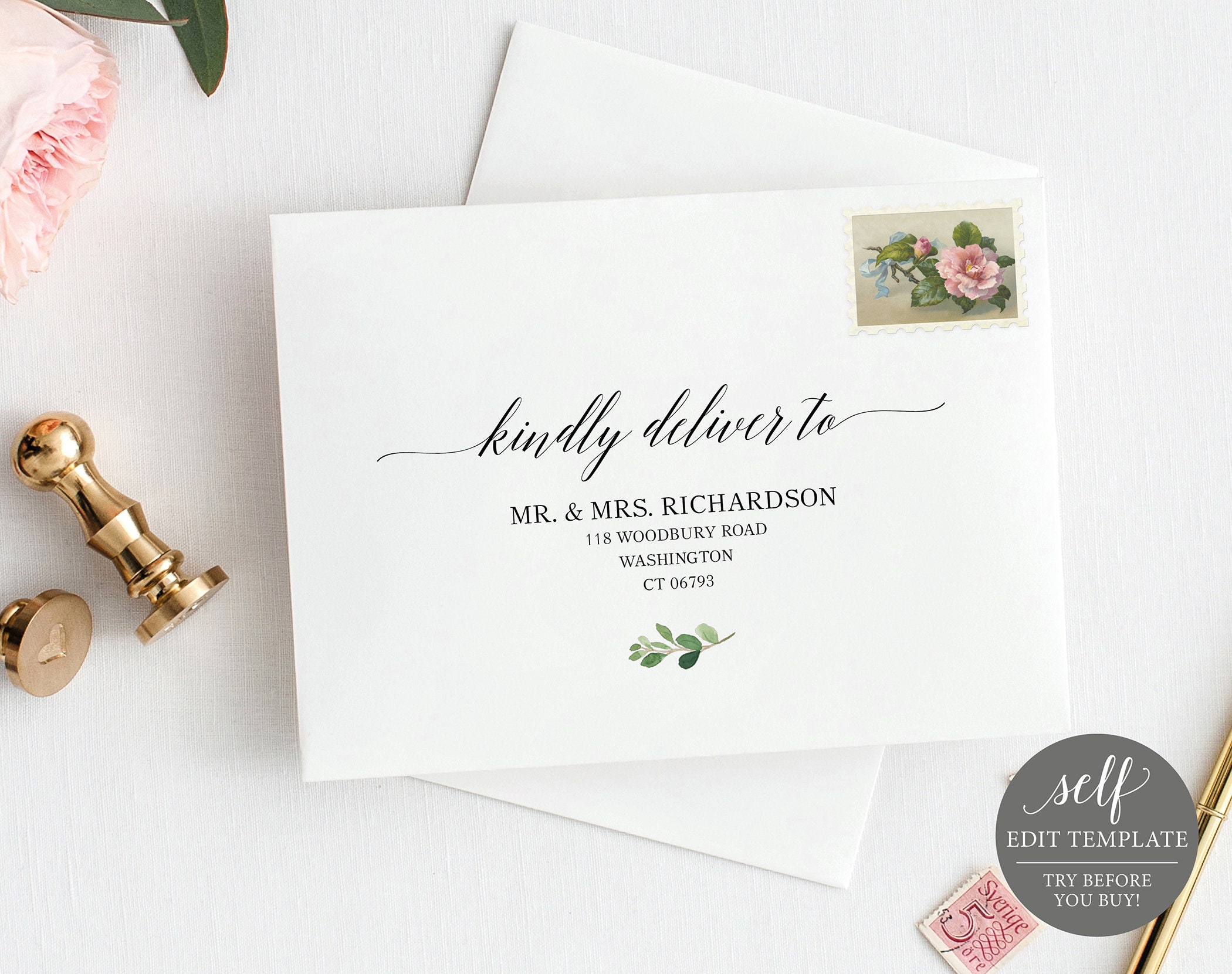 Wedding Envelopes SND 23RR Envelope Address Template Address Labels 