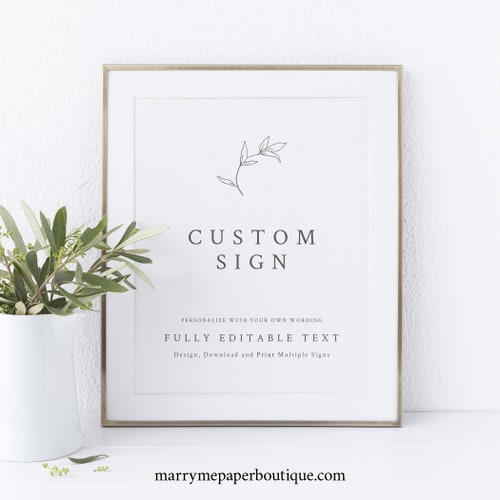 Create MULTIPLE Signs Template Try Before Purchase Editable - Etsy