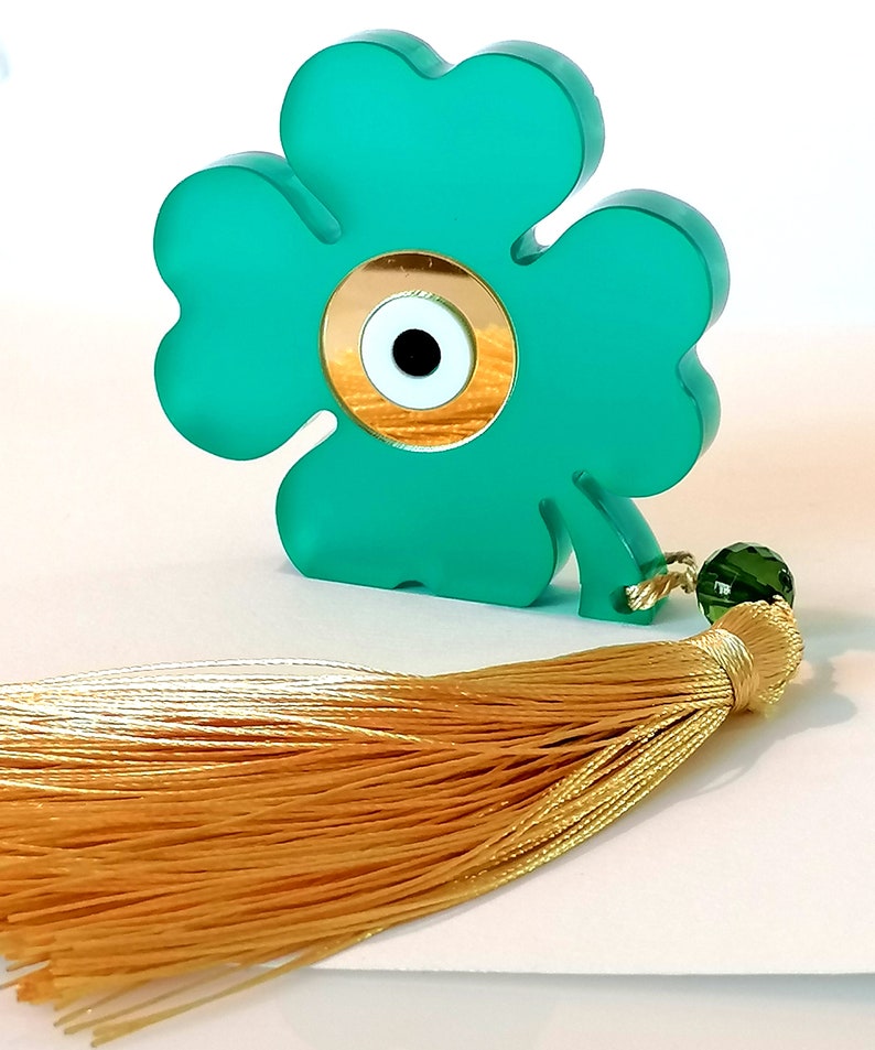 Evil Eye Home Decor, Four Leaf Clover Plexiglas, Evil Eye Ornament ...