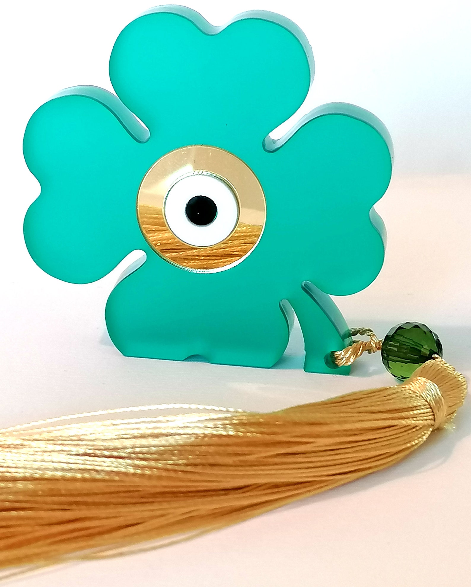 Evil Eye Home Decor, Four Leaf Clover Plexiglas, Evil Eye Ornament ...