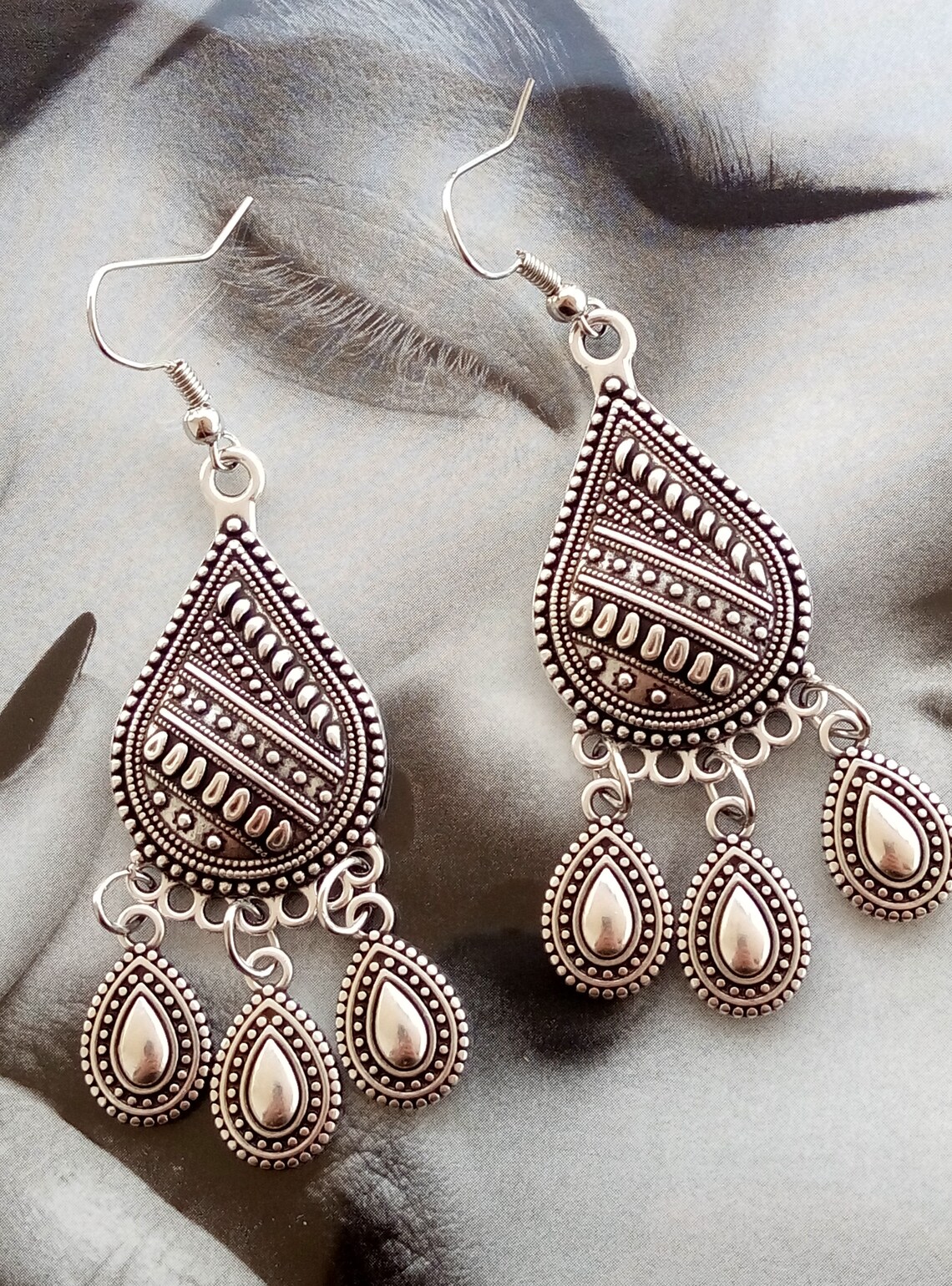 Bohemian Earrings, Boho Earrings, Ethnic Earrings, Hook Boho Earrings ...