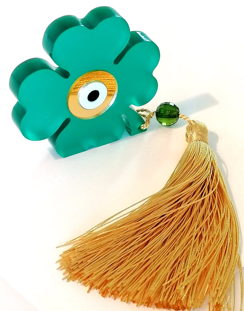 Evil Eye Home Decor, Four Leaf Clover Plexiglas, Evil Eye Ornament ...