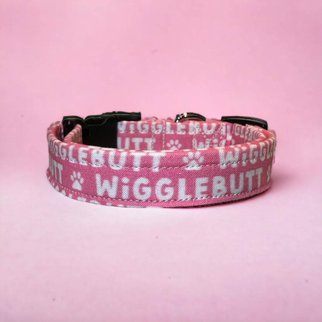 Wigglebutt Dog Collar, Funny Dog Collar, Handmade Dog Collar, Custom ...