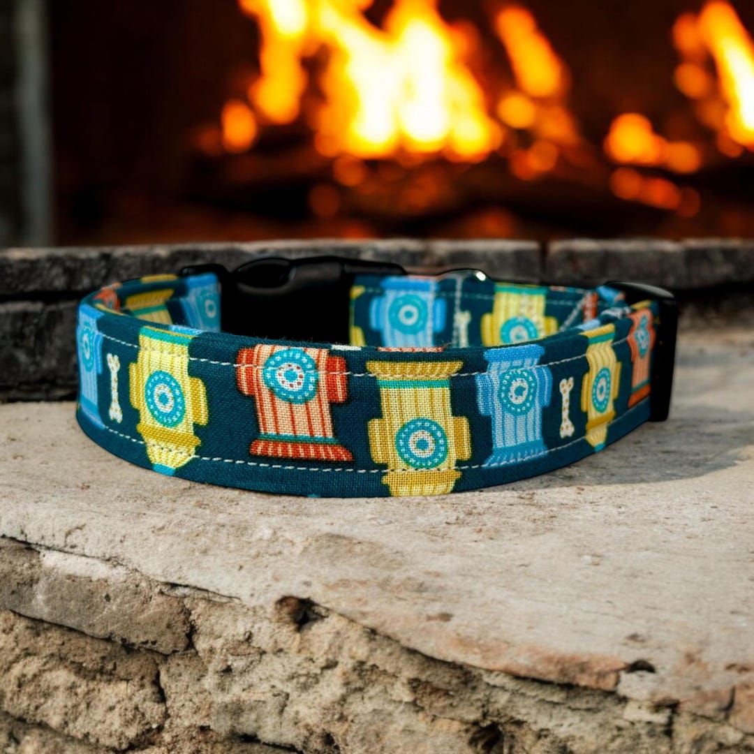 Fire Hydrant Dog Collar: Handmade Adjustable Side Release Collar - Etsy