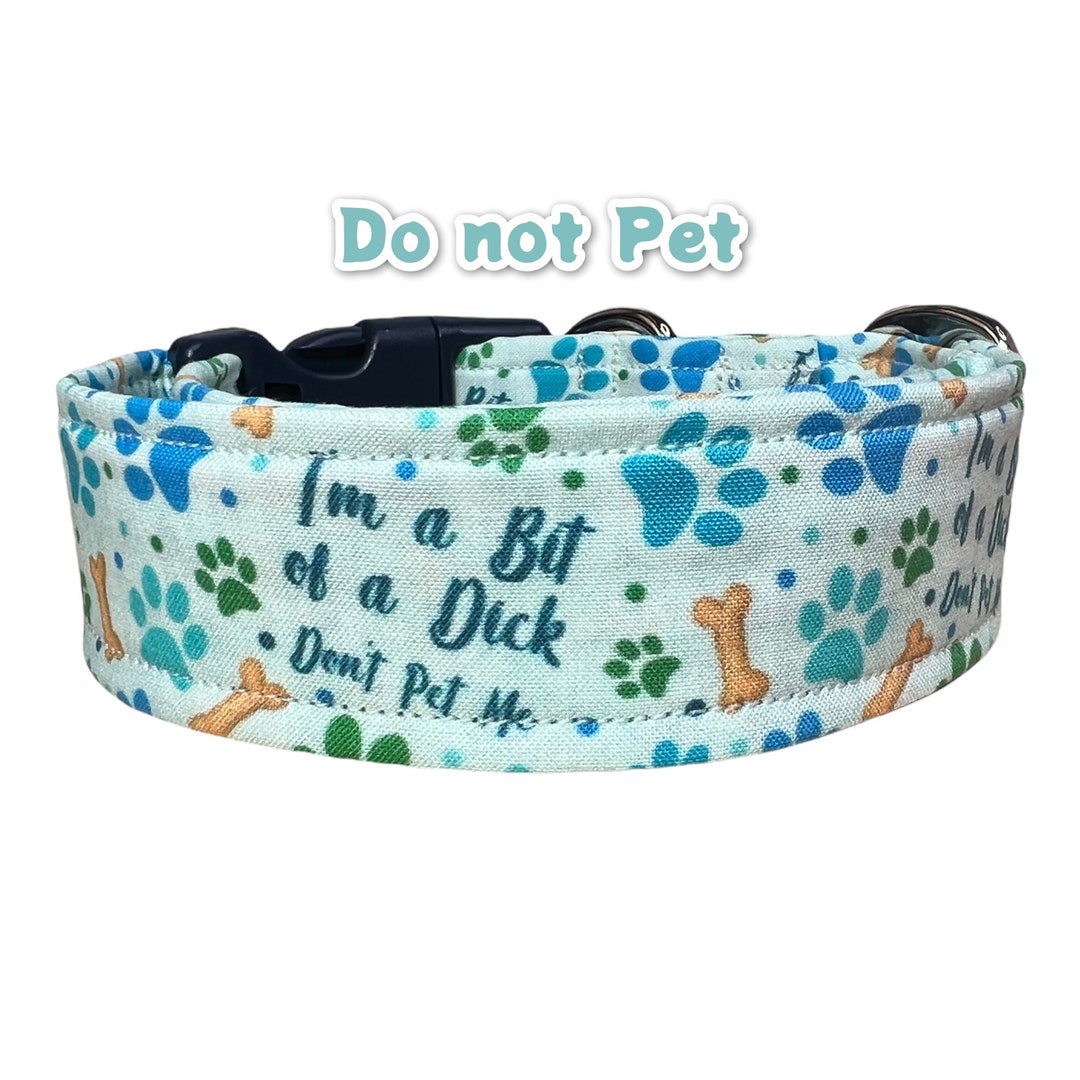 Funny Dog Collar, Cuss Word Dog Collar, Wide Dog Collar, Side Release ...