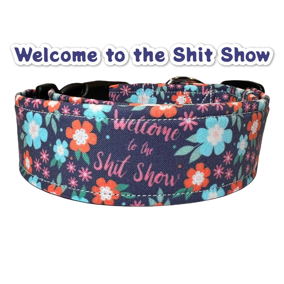 Funny Dog Collar, Cuss Word Dog Collar, Wide Dog Collar, Dog Collar ...