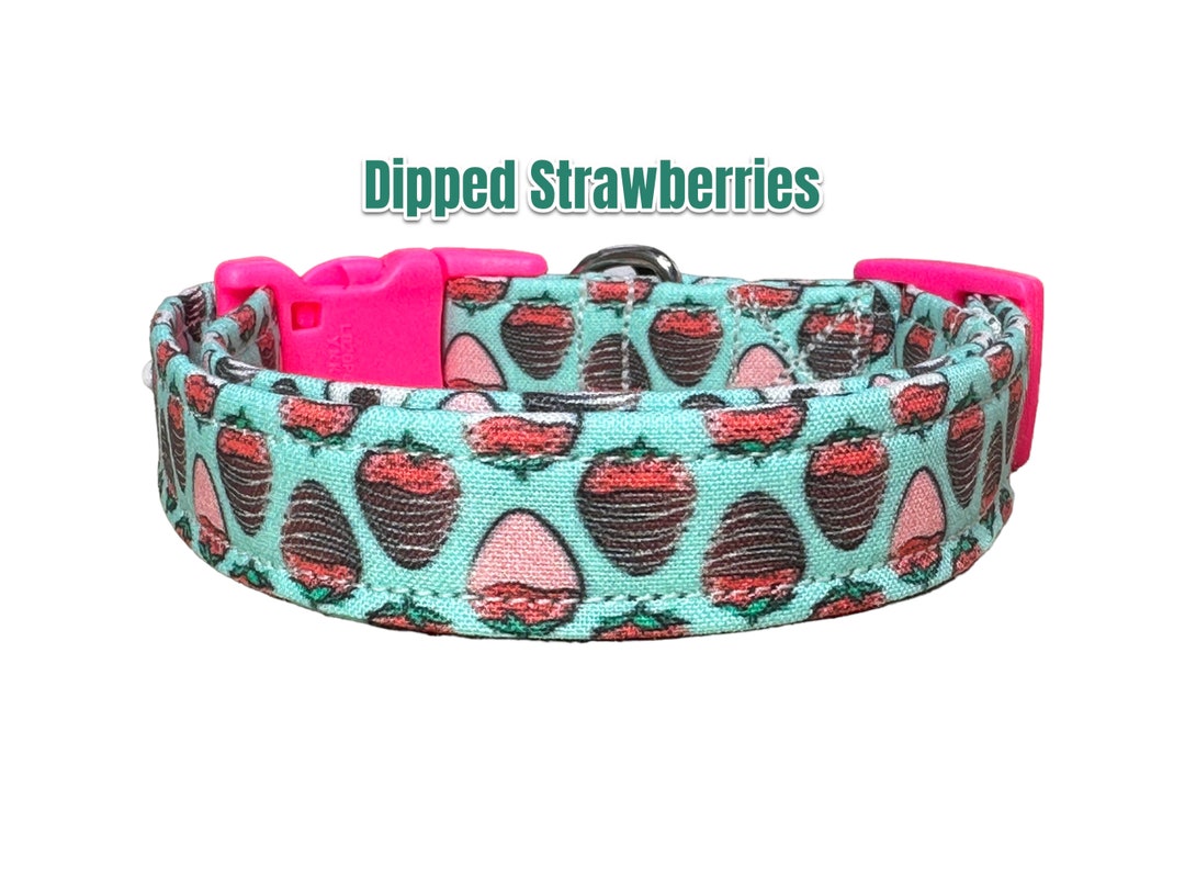 Strawberry Dog Collar, Dog Collar, Girl Dog Collar, Boy Dog Collar ...