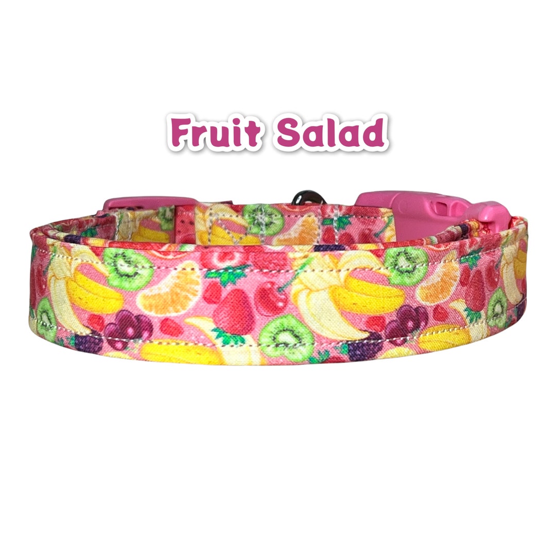 Fruit Dog Collar, Food Dog Collar, Funny Dog Collar, Banana, Strawberry ...