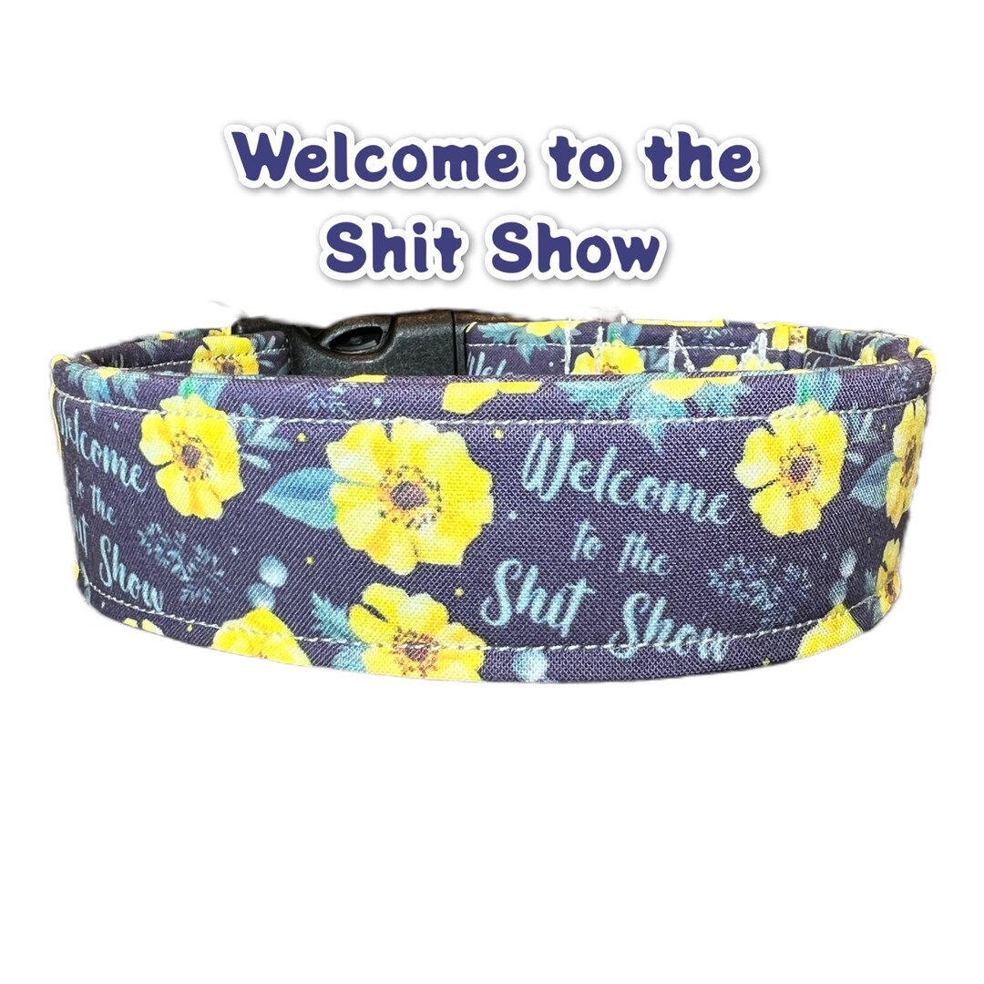 Funny Dog Collar, Cuss Word Dog Collar, Wide Dog Collar, Side Release ...