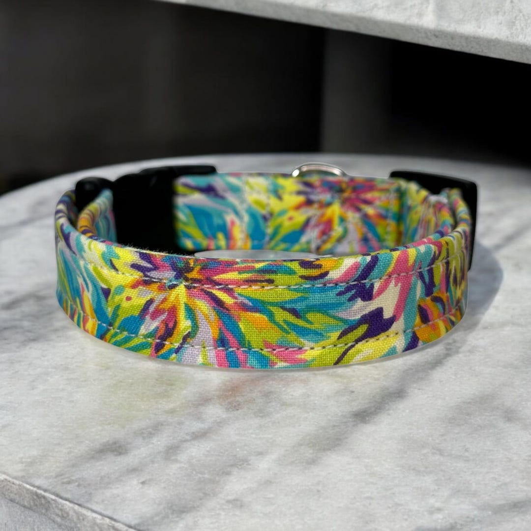 Handmade Colorful Dog Collar: Adjustable Side Release Buckle, Handmade ...