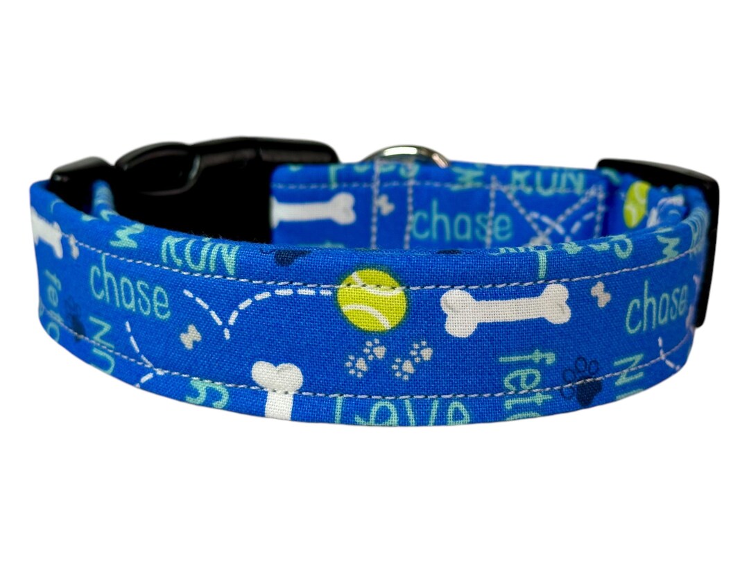 Handmade Dog Collar: Adjustable, Washable, Side Release Buckle ...