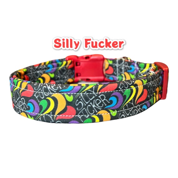 Silly Fucker Dog Collar Obscene Funny Dog Collar Dog Collar - Etsy