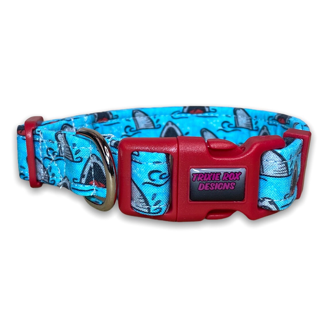 Shark Dog Collar Shark Fin Funny Dog Collar Sharks Blue - Etsy