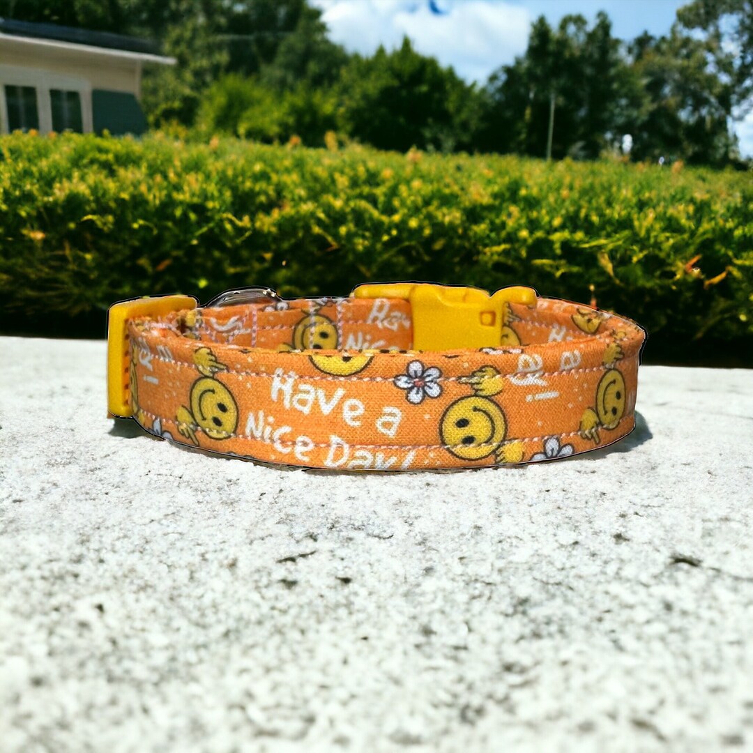 Have a Nice Day Dog Collar, Funny Dog Collar, Handmade Dog Collar ...