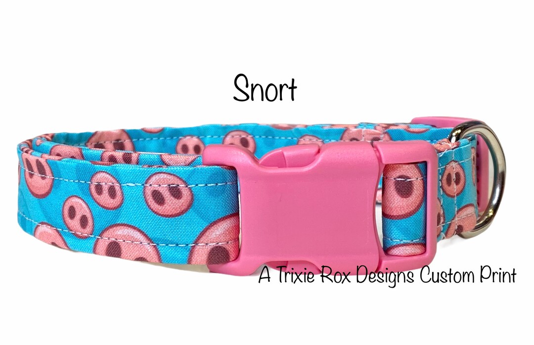 Pig Dog Collar, Pig Collar, Pig Nose, Pink Pig Nose, Dog Collar, Cat ...