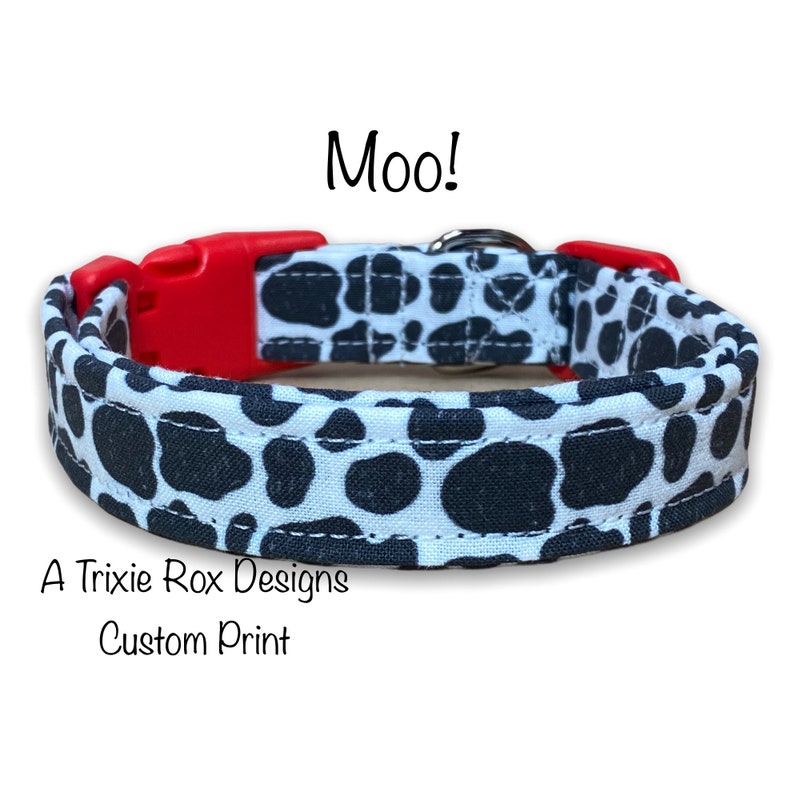 Cow Print Cat Collar - Etsy
