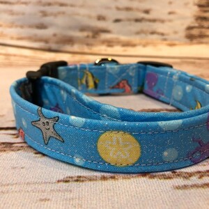 Sea Creature Dog Collar, Fish Dog Collar, Sparkles, Ocean Life ...