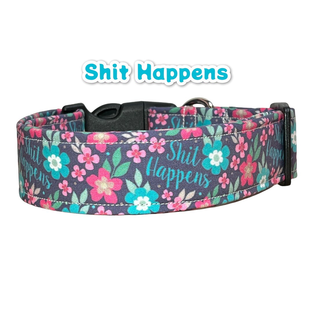 Funny Dog Collar, Cuss Word Dog Collar, Wide Dog Collar, Dog Collar ...