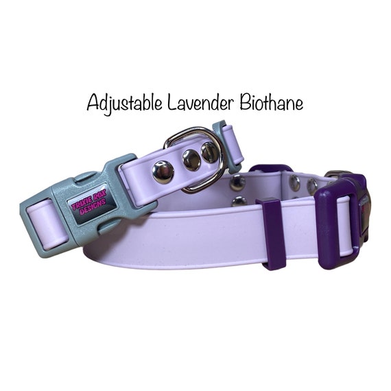 Waterproof Biothane Dog Collar Lavender Biothane Dog Collar | Etsy