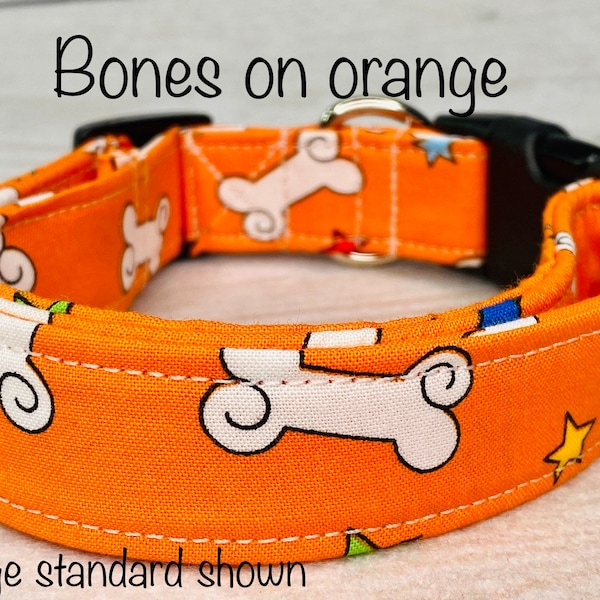 Orange Dog Collar - Etsy