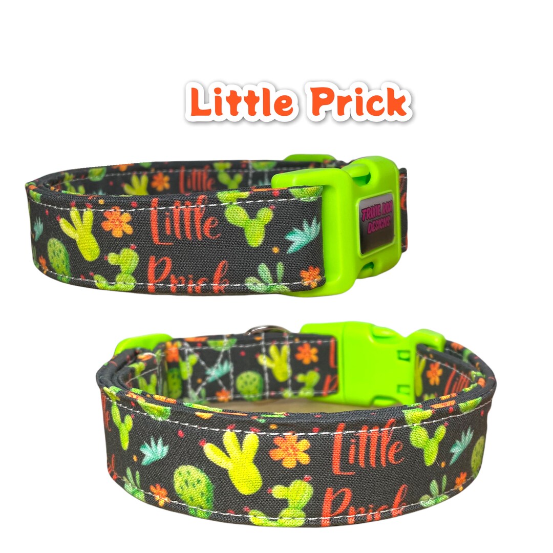 Little Prick Dog Collar, Funny Dog Collar, Side Release Collar, Obscene Dog Collar, Adjustable ...