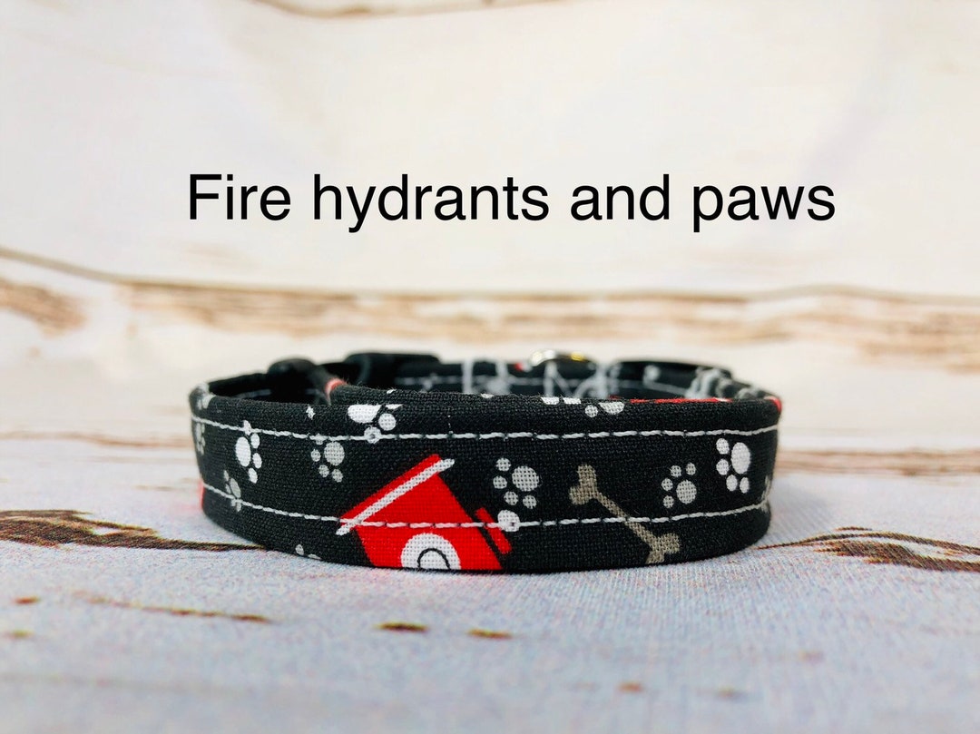 Fire Hydrant Dog Collar, Dog Collar, Boy Dog Collar, Handmade Dog ...
