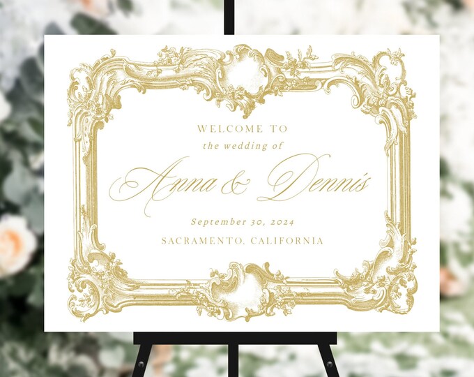 Printable Catherine Welcome Sign Template - Etsy