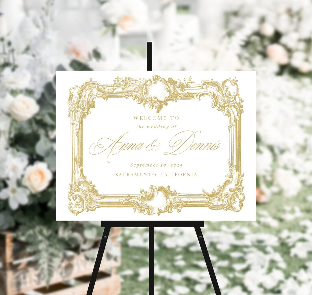 Printable Catherine Welcome Sign Template - Etsy