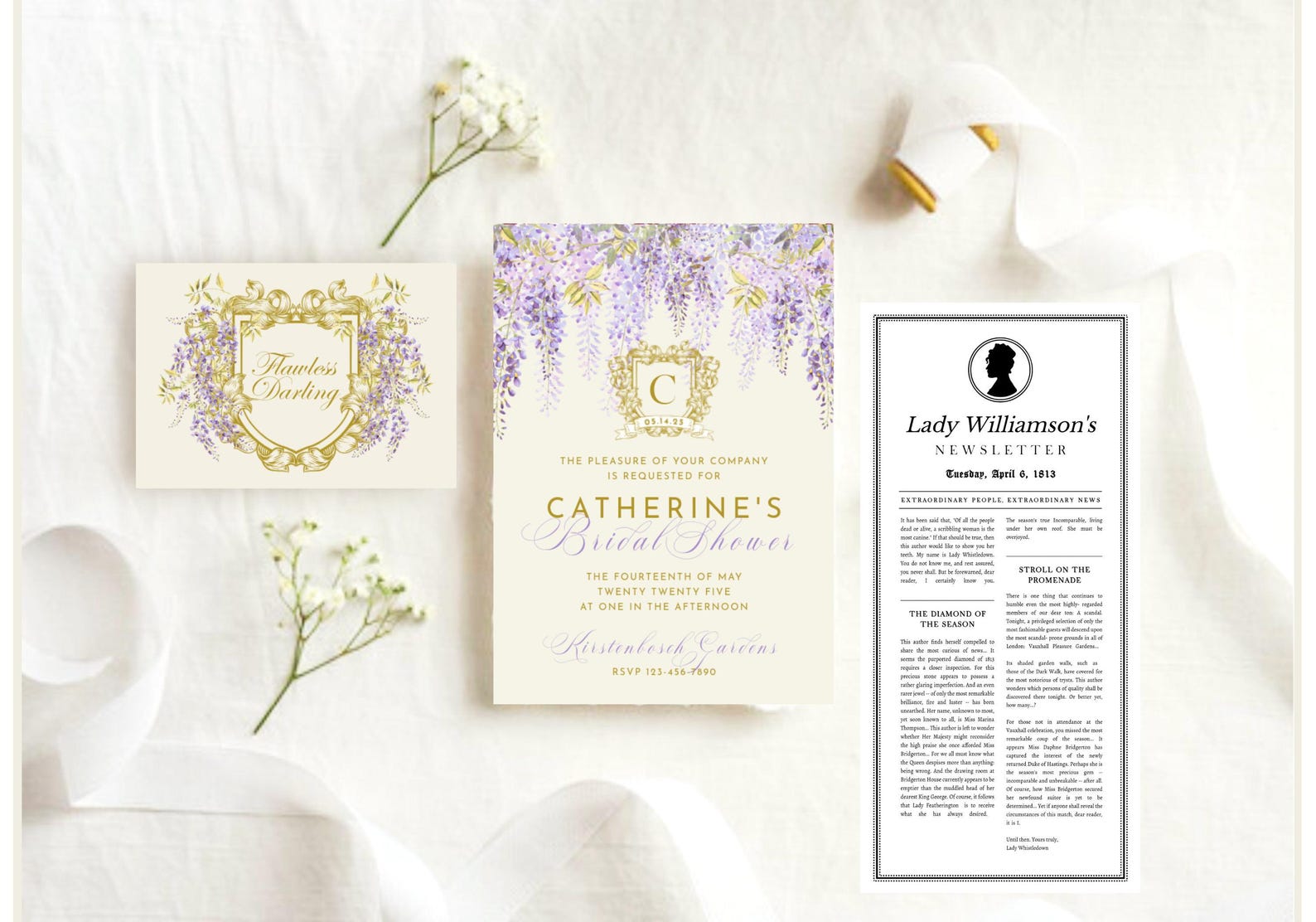 Printable Lady Duke Invitation Set Template | Bridal Shower, Baby ...