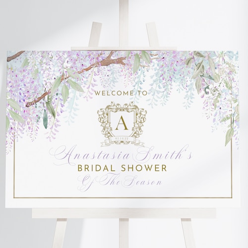Regal Purple Wisteria Invite Suite Template Canva Editable - Etsy