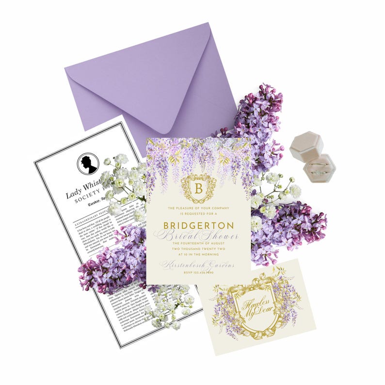 Printable Lady Duke Invitation Set Template | Bridal Shower, Baby ...