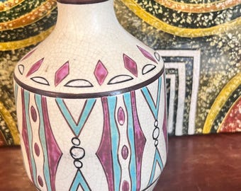 Vintage Majolica Vase by Sberna of Deruta Italian Ceramic // Majolican ...