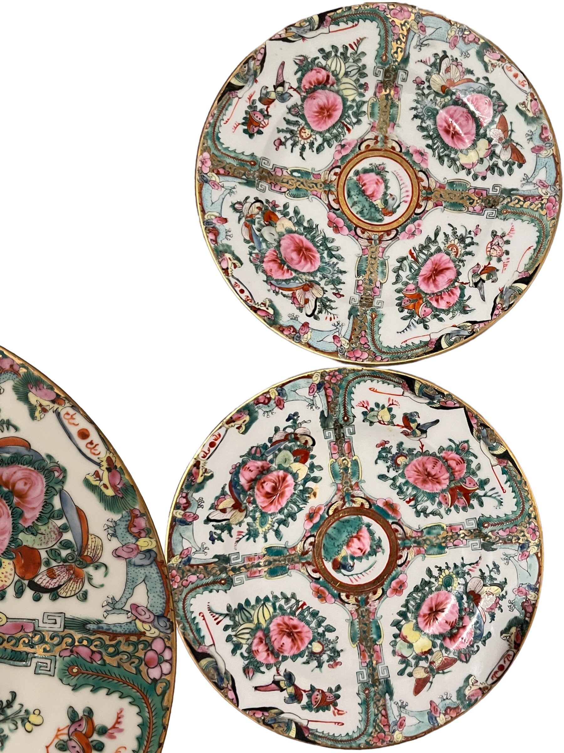 Chinese Canton / Rose Medalion 6 Plates 20th Century - Etsy