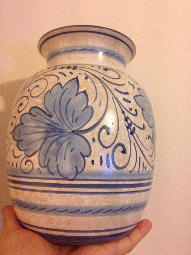 Vintage Majolica vase by Sberna of Deruta Italian ceramic // | Etsy
