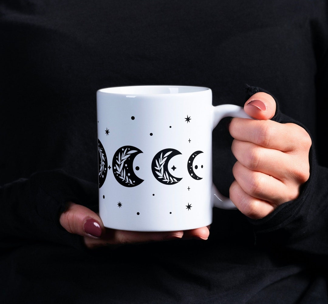 Phases of the Moon Mug Celestial Moon Phases Mug Celestial - Etsy