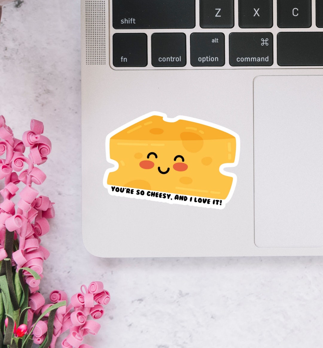 You're so Cheesy Sticker, Love Cheese Stickers, Foodie Stickers, Funny ...