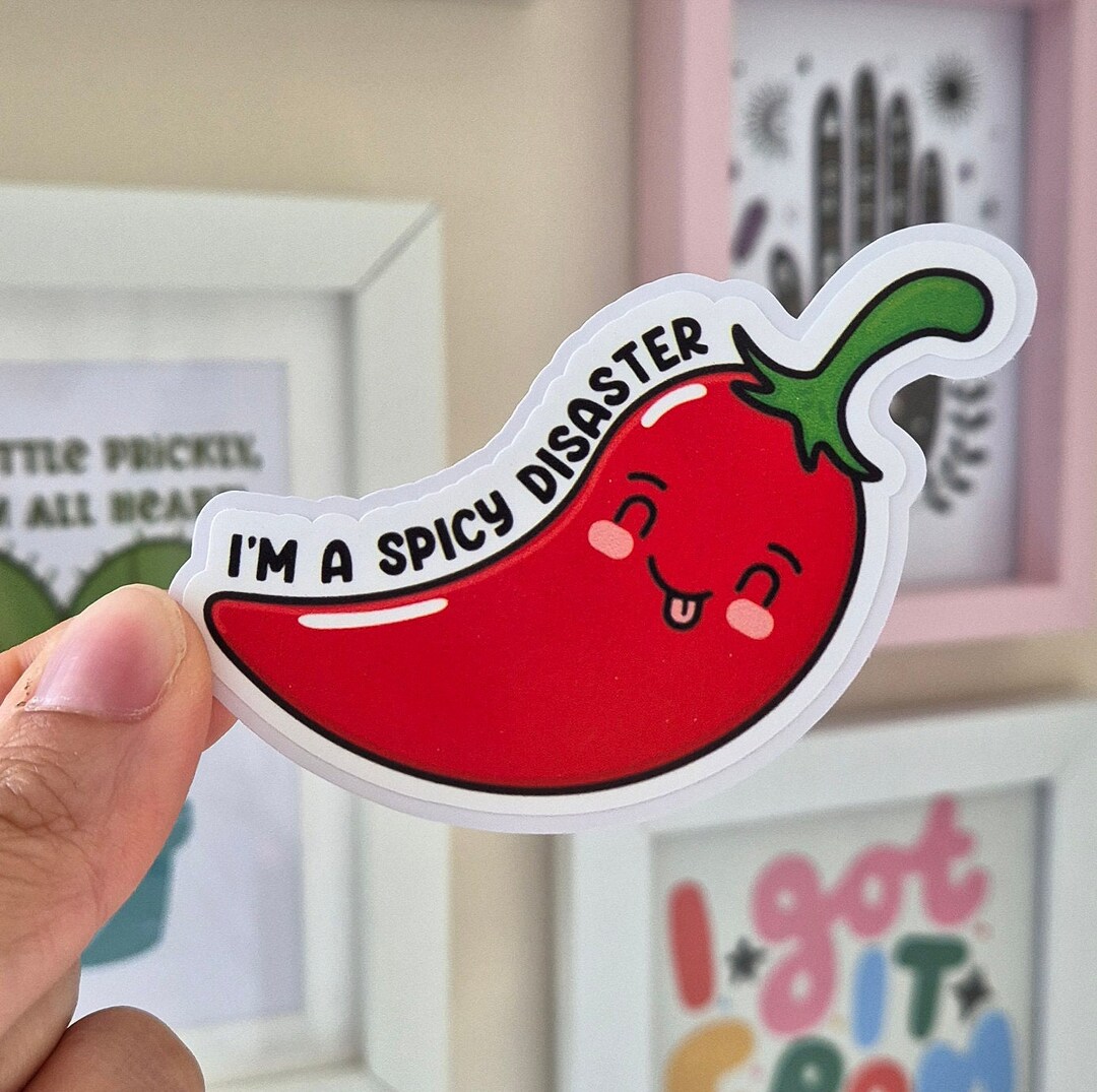I'm A Spicy Disaster Sticker, Sarcastic Sticker, Funny Sticker ...