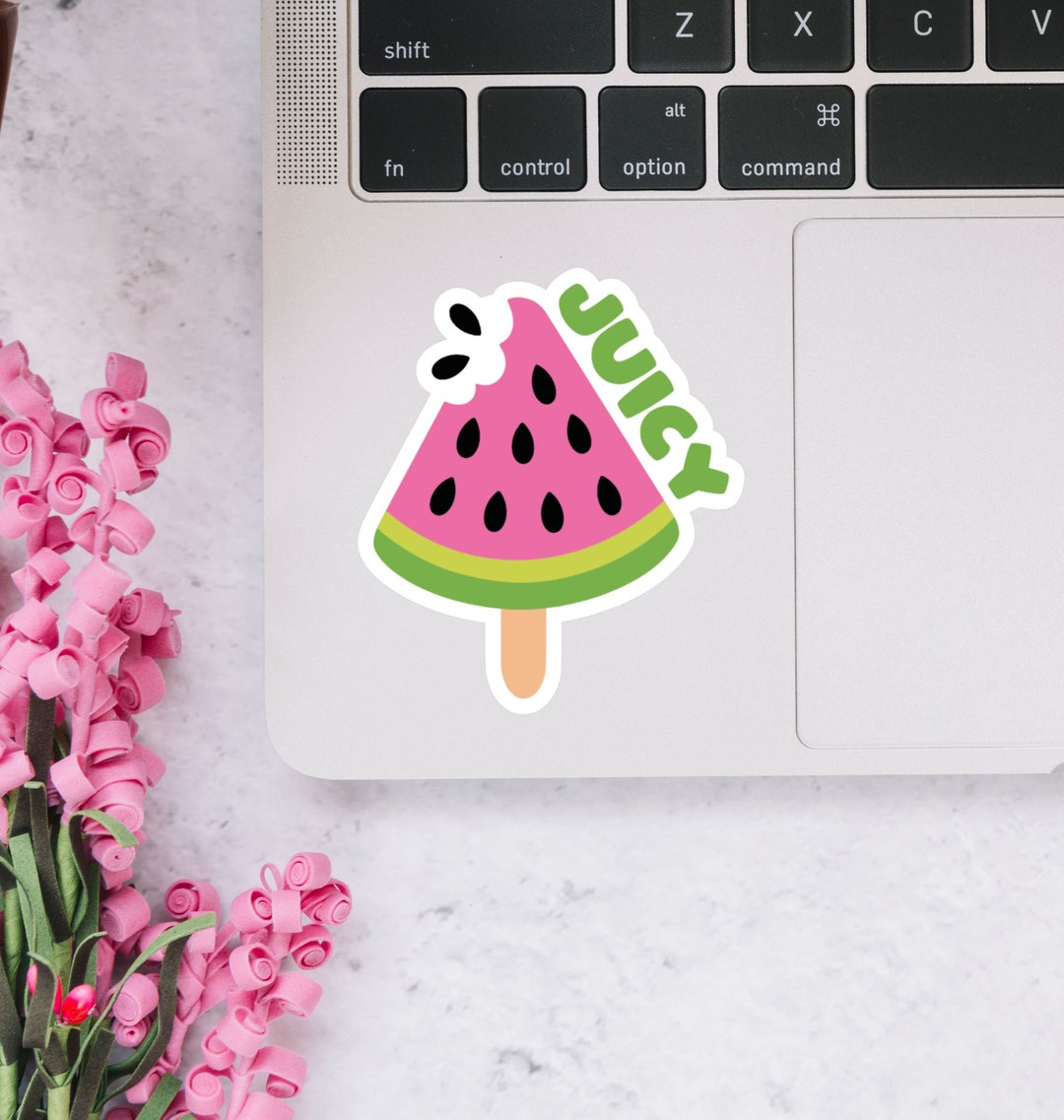 Juicy Watermelon Sticker, Summer Stickers, Cheeky Sticker, Laptop ...