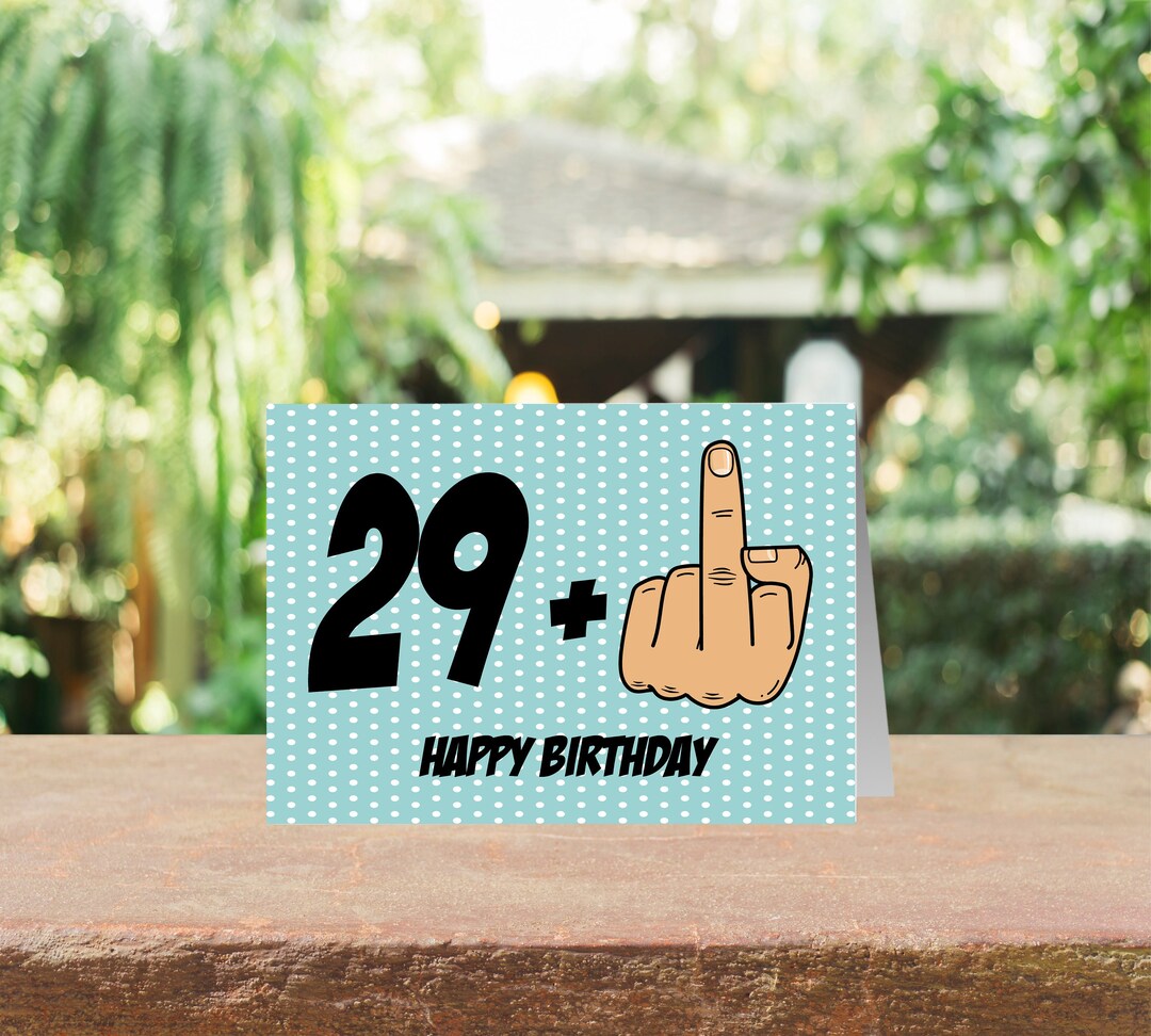 29 Men's Middle 30th Birthday Card Rude 30th Birthday - Etsy