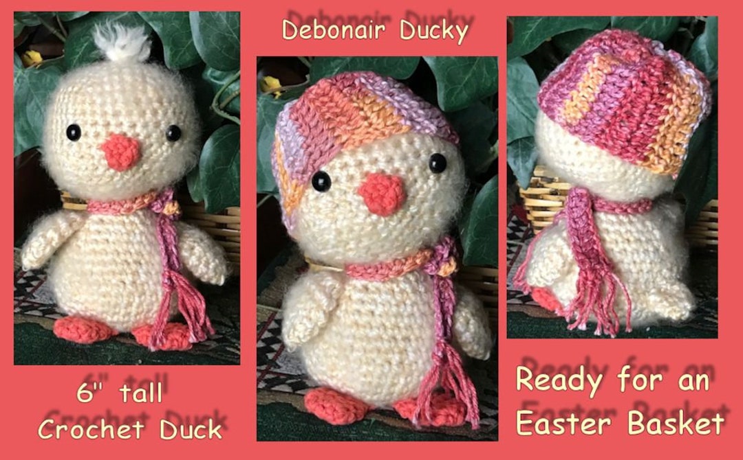 Just Finished Crocheted Debonair Ducky - Etsy UK