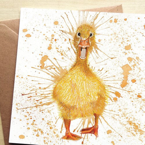 Duck Card - Etsy
